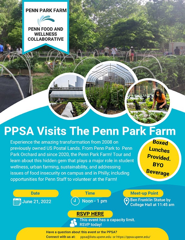 PPSA visits the Penn Park Farm – Penn Professional Staff Assembly